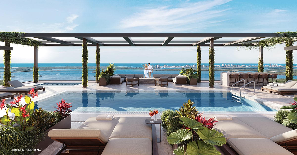 Bird's-Eye View of the Florida Coast from The Island