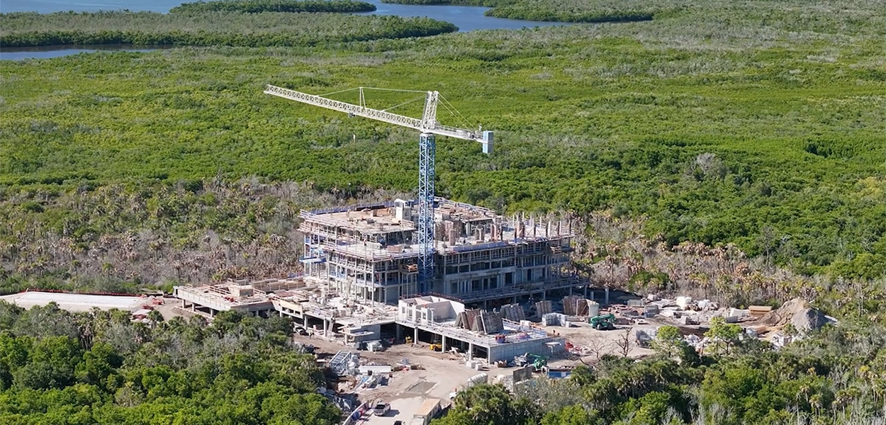 The Island at West Bay Club Construction Update: Level 5